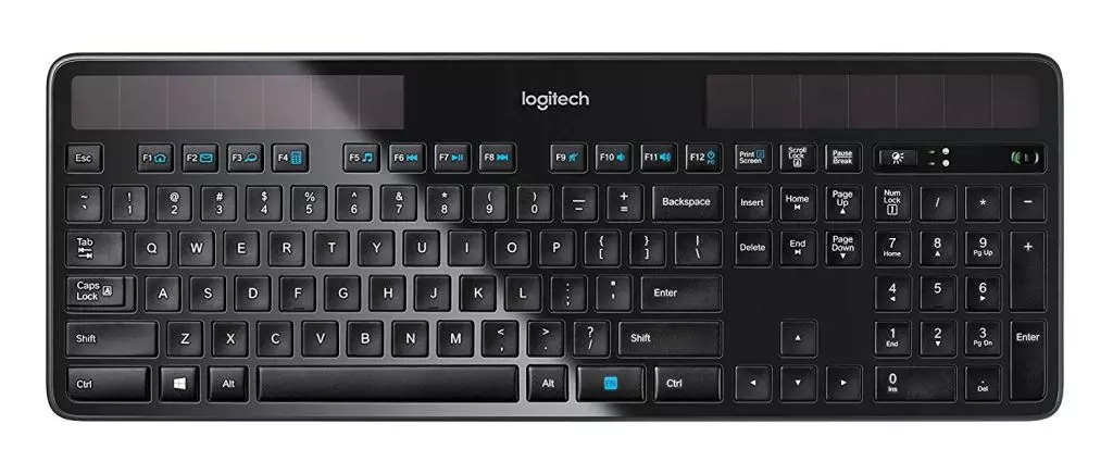 „Logitech K750“ belaidė saulės klaviatūra „Amazon“.