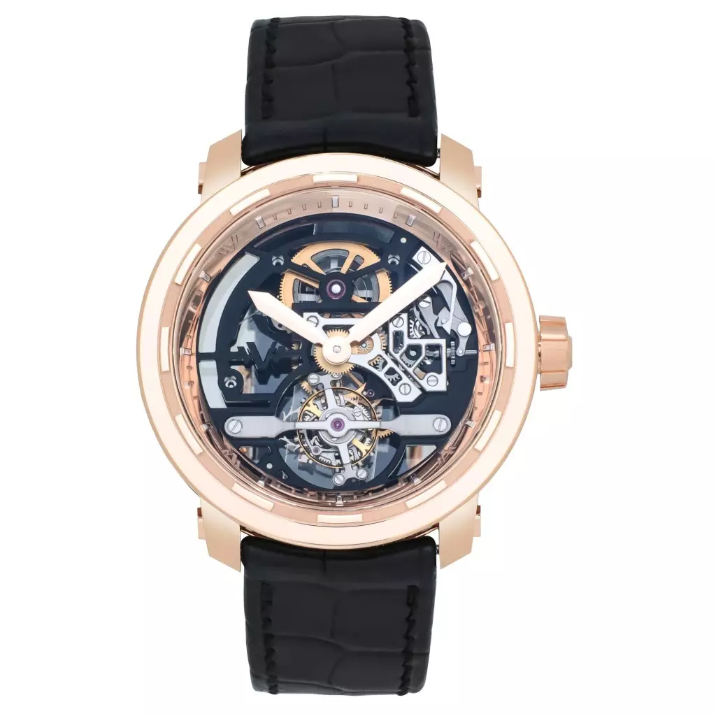 Dewitt-နှစ်ဆယ့်၈-ရှစ်-အရိုးစု-Tourbillon-18K-နှင်းဆီ-ရွှေ-လက်စွဲ-Wind-Mens-Watch-T8.TH_.008A