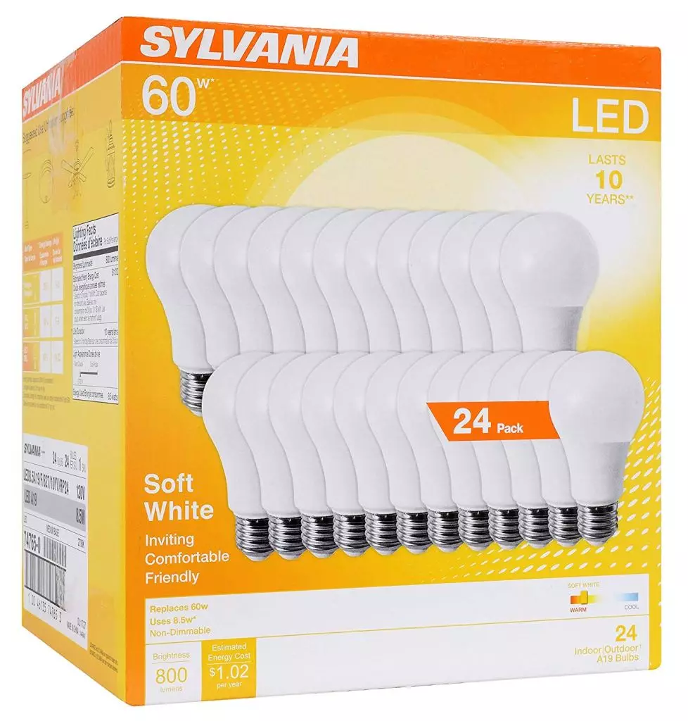 Sylvania Home Lighting 8,5 W Soft White A19 LED žarulje Amazon