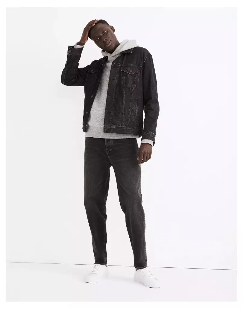 Jeansên taper ên rehet ên Madewell, dolaba kapsulê