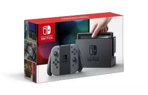 Nintendo Switch dengan Joy-Con Abu-abu