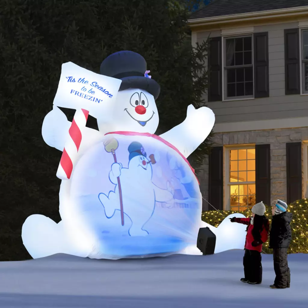 Hammacher Schlemmer De video die 10' Frosty The Snowman projecteert