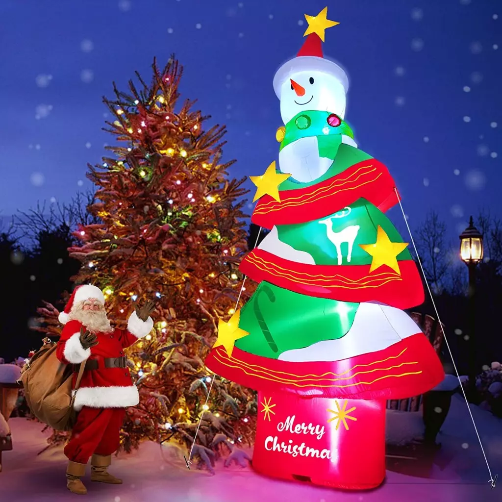 TURNMEON 12 Feet Christmas Inflatables Christmas Tree