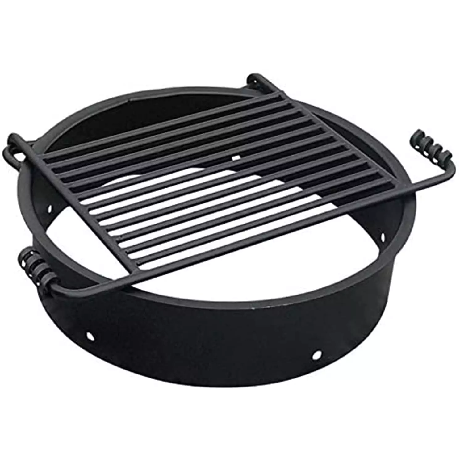Pilot Rock Steel Ground Fire Pit Ring