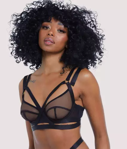 Felicity Hayward X PP Danielle Black Harness Balcony Bra