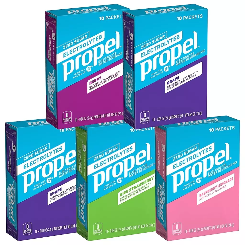 Propel-poederpakketten, beste elektrolytpoeder