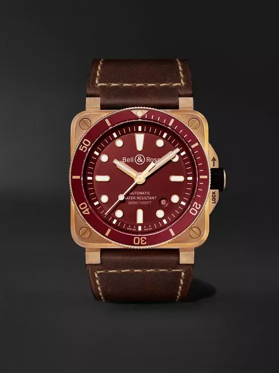 BR-03-92-Diver-Red-Limited-Edition-Automatic-42mm-Brons-and-Leather-Horloge