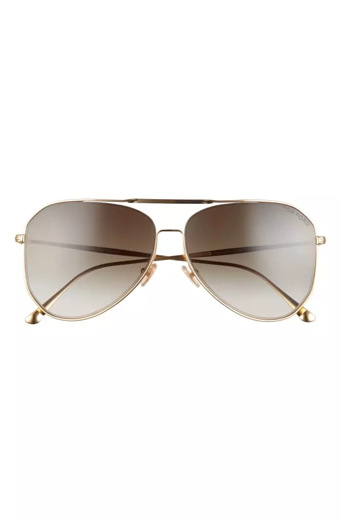 Gafas de sol estilo aviador Tom Ford de 60 mm