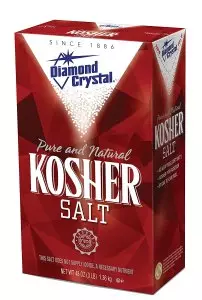 wéi Dir Goss Diamant Kristall Kosher Salz botzt