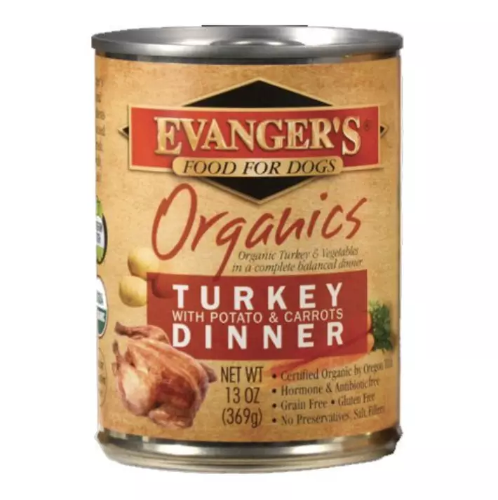 Evanger ၏ အော်ဂဲနစ်ချက်ပြုတ်ထားသော တူရကီ အာလူးနှင့် မုန်လာဥနီ-အကောင်းဆုံး-ခွေး-အစားအစာများ