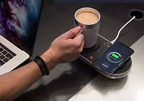 Nomodo trådlös laddare kaffevärmare