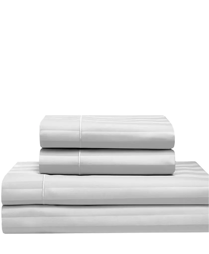 Elite Home Satin Cooling Cotton Queen Sheet Set