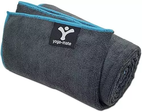Yoga Mate ပျော့ပျောင်းသော၊ ချွေးစုပ်ခြင်း၊ စလစ်မကပ်သော Bikram Yoga Mat Towel