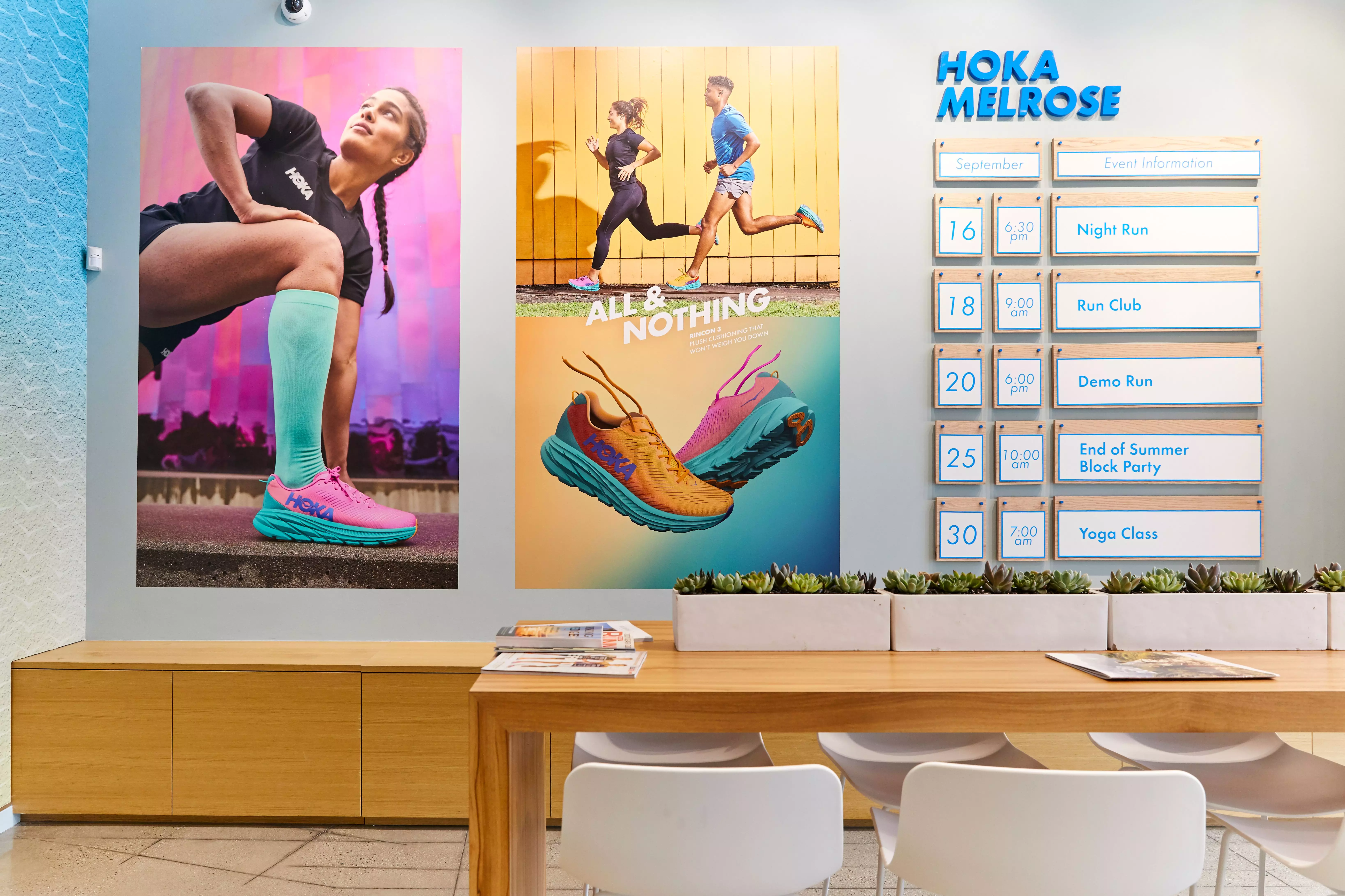 HOKA One One Store Uitgestalde liggaamsbeeld