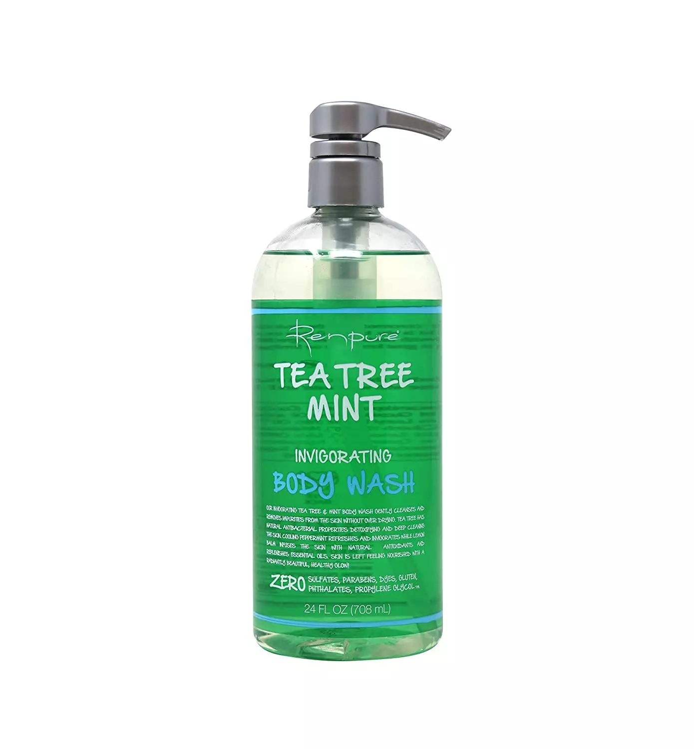 Renpure Tea Tree Mint Invigorating Body Wash; ទឹកតែមែកធាងលាងខ្លួនល្អបំផុត