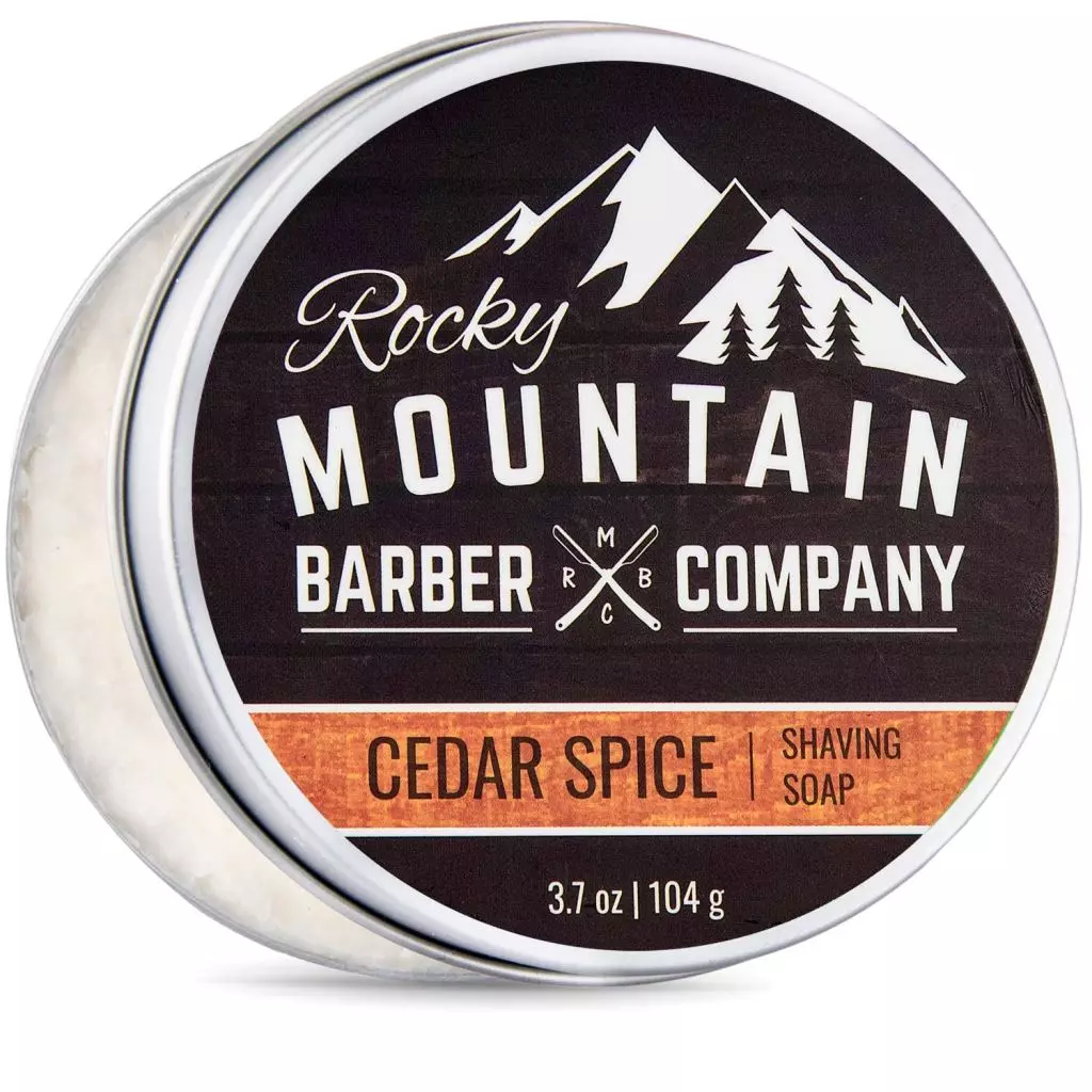 Xabón de afeitar Cedar Spice Store de Rocky Mountain Barber Company