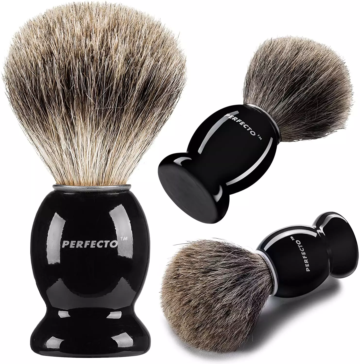 Pincel de barbear Perfecto Pure Badger