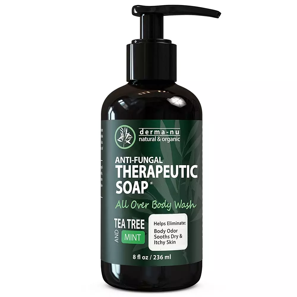 Derma-Nu Antifungal Therapeutic Soap, labing maayo nga antibacterial nga paghugas sa lawas
