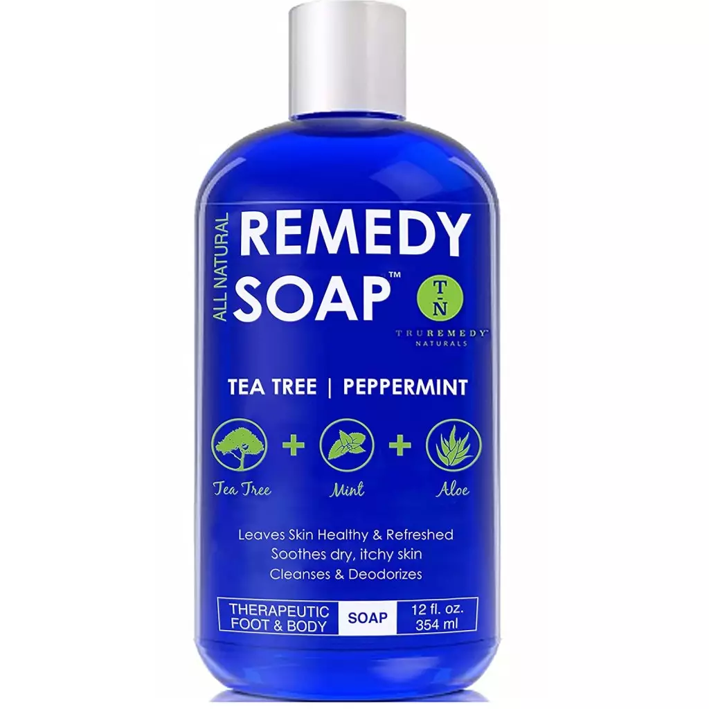 TruRemedy Naturals Antifungal Remedy Soap, ລ້າງຮ່າງກາຍຕ້ານເຊື້ອແບັກທີເຣັຍທີ່ດີທີ່ສຸດ