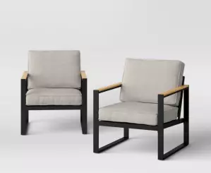 Henning 2pk Patio Club Chairs