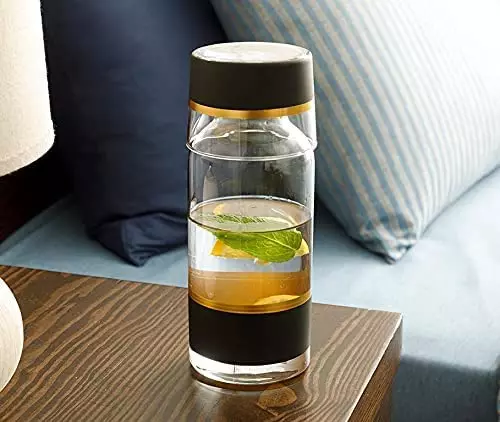 CEVVIZZ Bedside Water Carafe Uban sa Glass Set