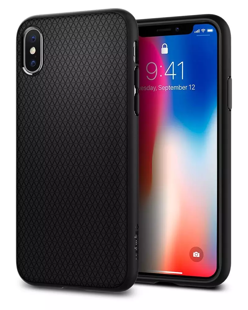 Achos iPhone X Spigen Armor Hylif