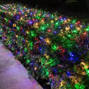 Dritat rrjetë të Krishtlindjeve Lomotech, si të varni dritat e Krishtlindjeve