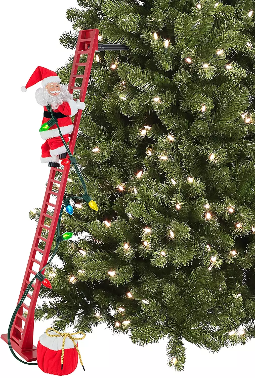 ຕົວແບບ ladder ປີນຂຶ້ນ Santa