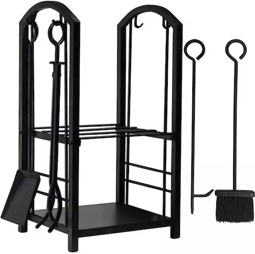 Amagabeli Firewood Rack And Tool Set