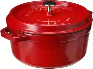 mefuta e meng ea microwave staub cast iron round cocotte