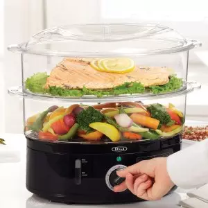 vaporizador de comida de dois níveis bella