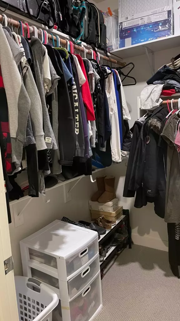 closet clean out image: Pre-Purge