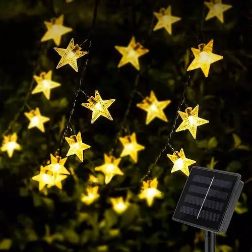 KeShi 100 LED Solar Star String Lights