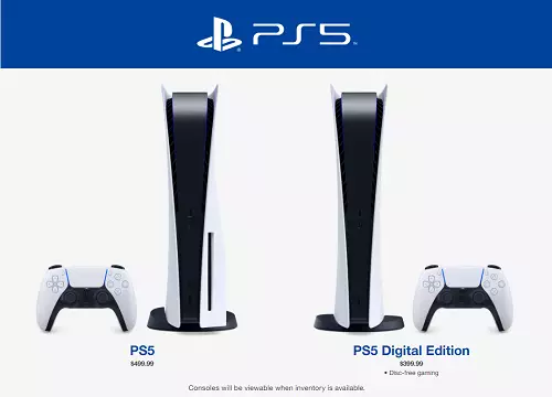 Target PS5 Listing