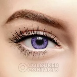 Обоени контакти Виолетови контактни леќи