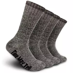 အချိန်က Merino Wool Hiking Cushion Socks၊ အကောင်းဆုံးသိုးမွှေးခြေအိတ်များ
