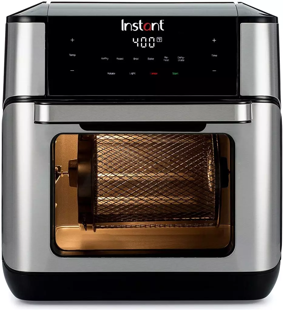 Instant Vortex Plus 10 Quart Air Fryer, Rotisserie ແລະເຕົາອົບ