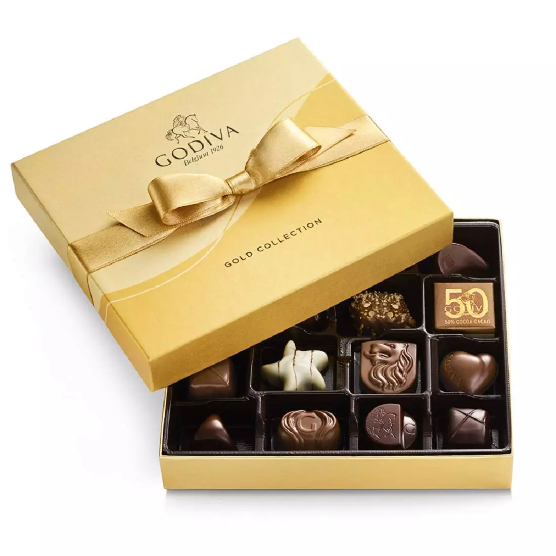 गोडिवा चॉकलेटियर क्लासिक चॉकलेट गोल्ड गिफ्ट बॉक्स