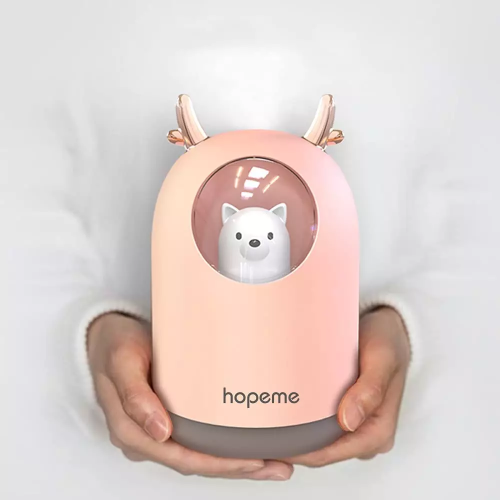 I-HOPEME I-Cool Mist USB Humidifier enemodi yenkungu elungisekayo