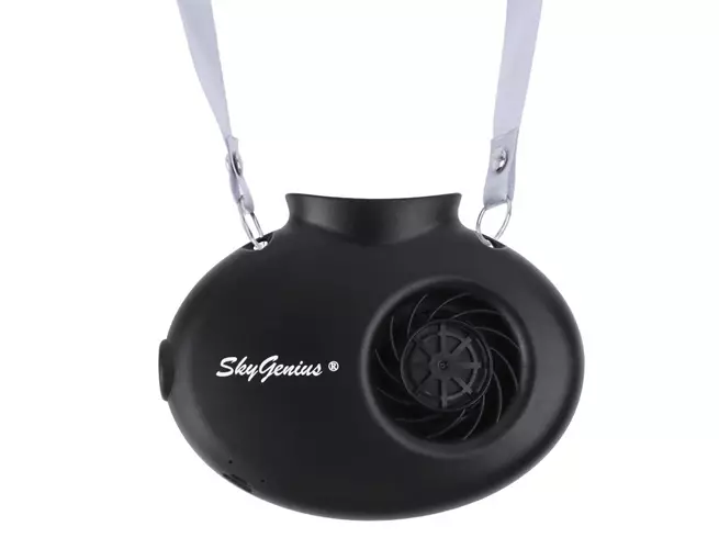 SkyGenius Batre Dioperasikeun Kalung Fan