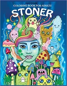 stoner kleurboek voor volwassenen psychedelisch