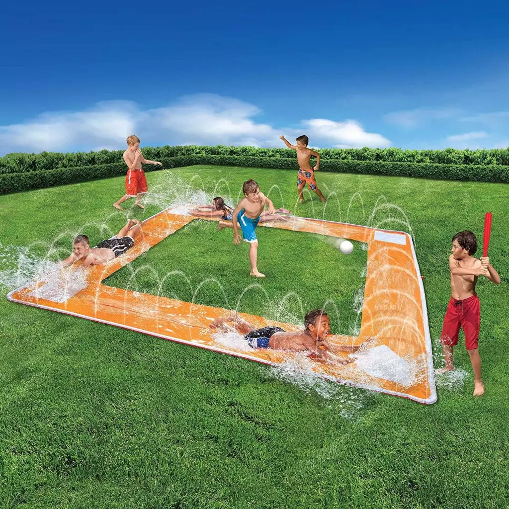 BANZAI Spring and Summer Toys Grand Slam Baseball Water Slide