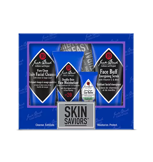 Jack Black Skin Saviors Skin Care Set; zabwino zodzikongoletsa mphatso kwa amuna