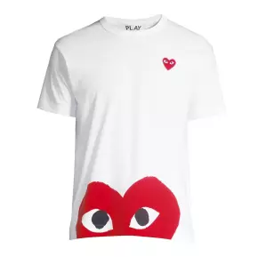 Comme des Garçons Pelaa Bottom Heart Tee -paitaa