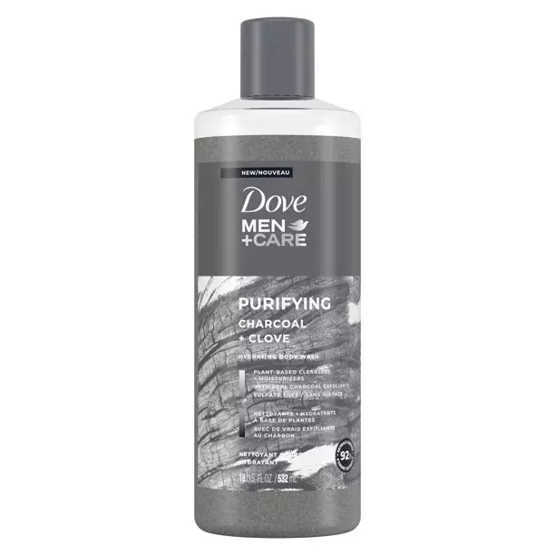 Dove Men+Care Body Wash in Charcoal and clove; 2021 இன் சிறந்த புதிய அழகுபடுத்தும் தயாரிப்புகள்