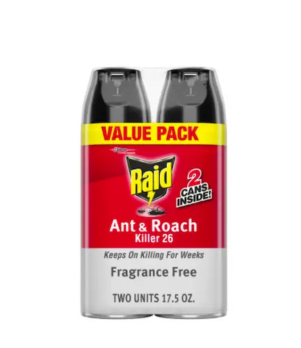 Raid Ant & Roach Killer Spray គ្មានក្លិនក្រអូប