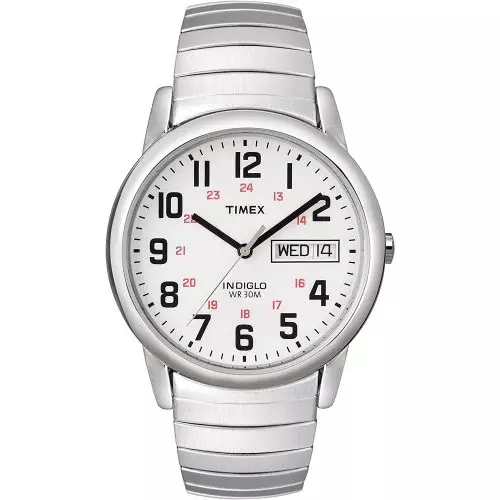 Timex Easy Reader Jou-Dat Ekspansyon Watch