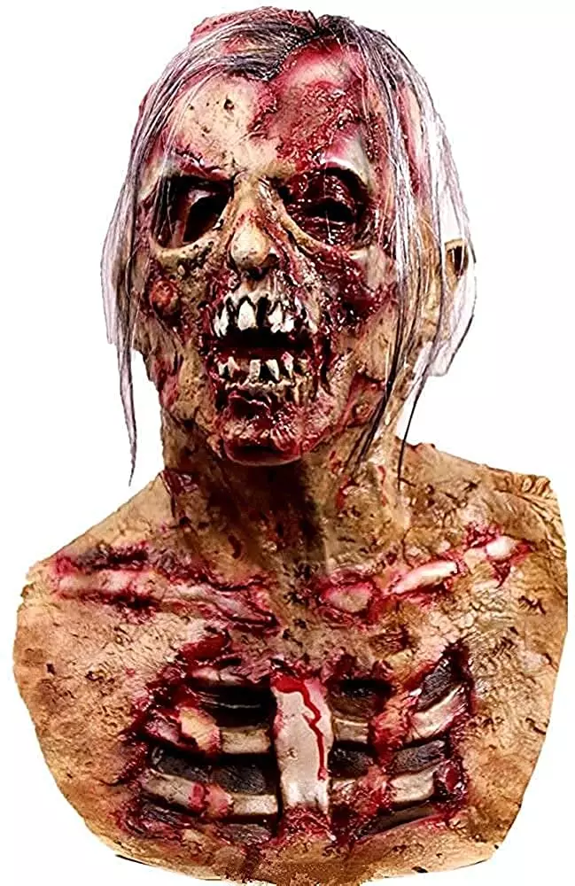 Molezu Scary Walking Dead Zombie Kopfmaske L