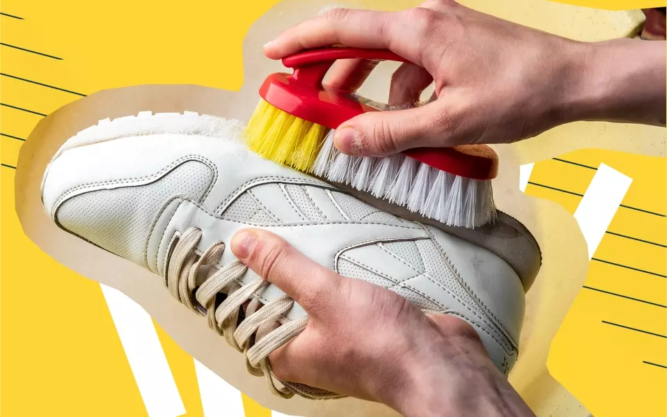 rengjøring av hvite sko