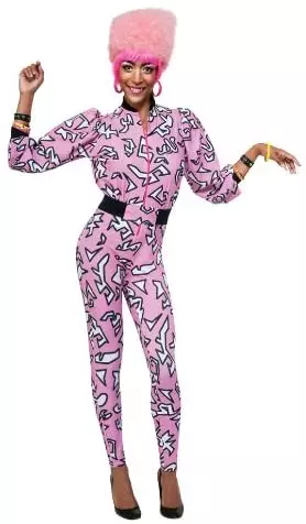 Nicki Minaj Collection Rosa Jumpsuit och Bälte Kostym